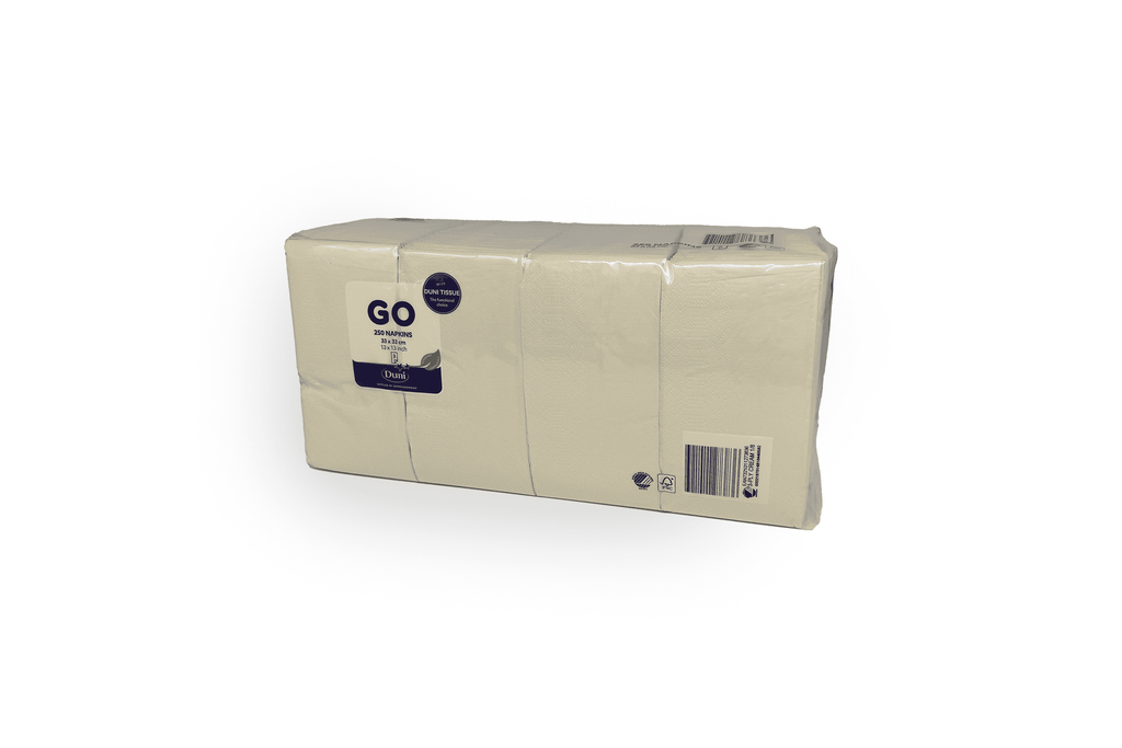 Tissue Serviette 33 x 33cm cream – Verpackung2Go